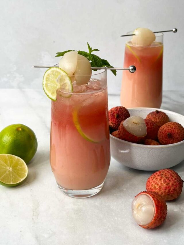 LYCHEE MOCKTAIL - Razia Cooks