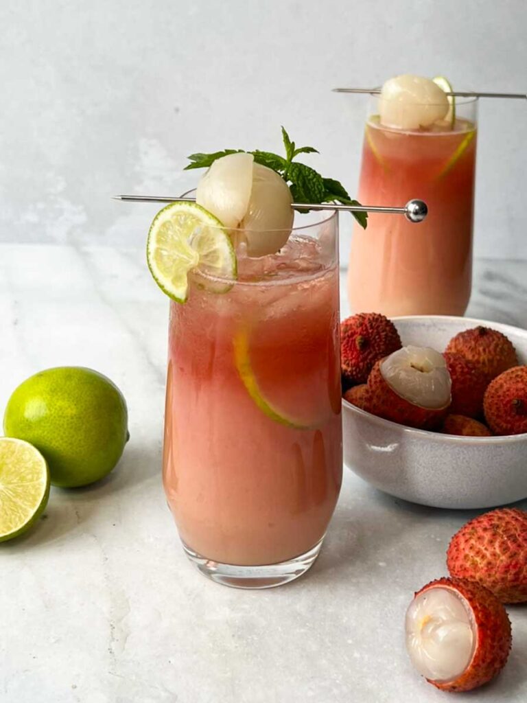 LYCHEE MOCKTAIL - Razia Cooks