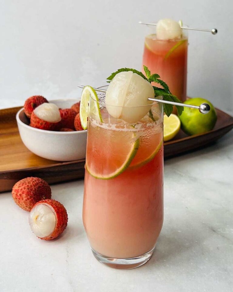 LYCHEE MOCKTAIL - Razia Cooks